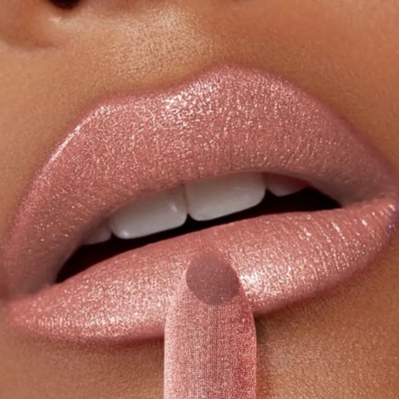 Pudaier | Makeup | Shimmery Metallic Soft Pink Lipstick With A Glitter ...